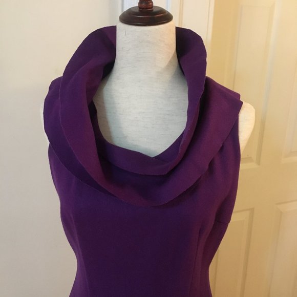 Roni | Dresses | Roni Deep Purple Wool Dress | Poshmark
